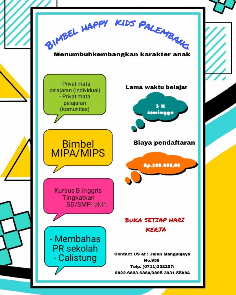 Bimbel : SD, SMP, SMA - Homeschooling Happy Kids Palembang
